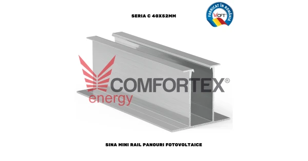 SINA MINI RAIL PANOURI FOTOVOLTAICE SERIA C 40X52MM