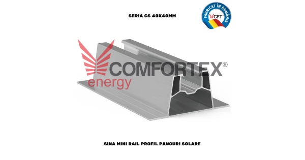 SINA MINI RAIL PROFIL PANOURI SOLARE SERIA CS, 40X40MM